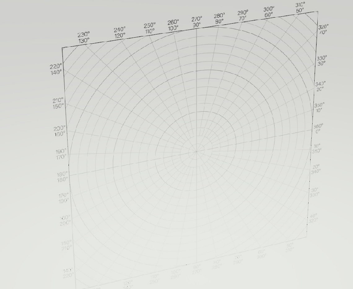 Circular Grid Printable, Circular Printable Grid, Round Drawing Grid ...