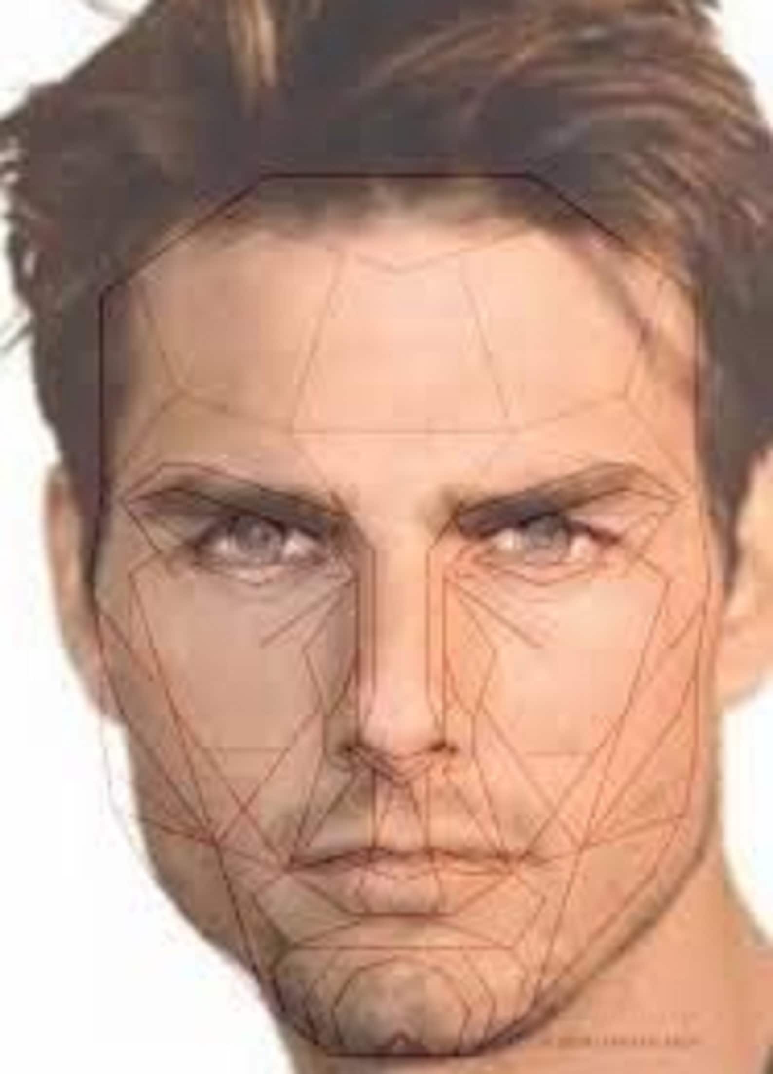 Male Face Template, Male Face Ratio, Male Face Grid, Front Face ...