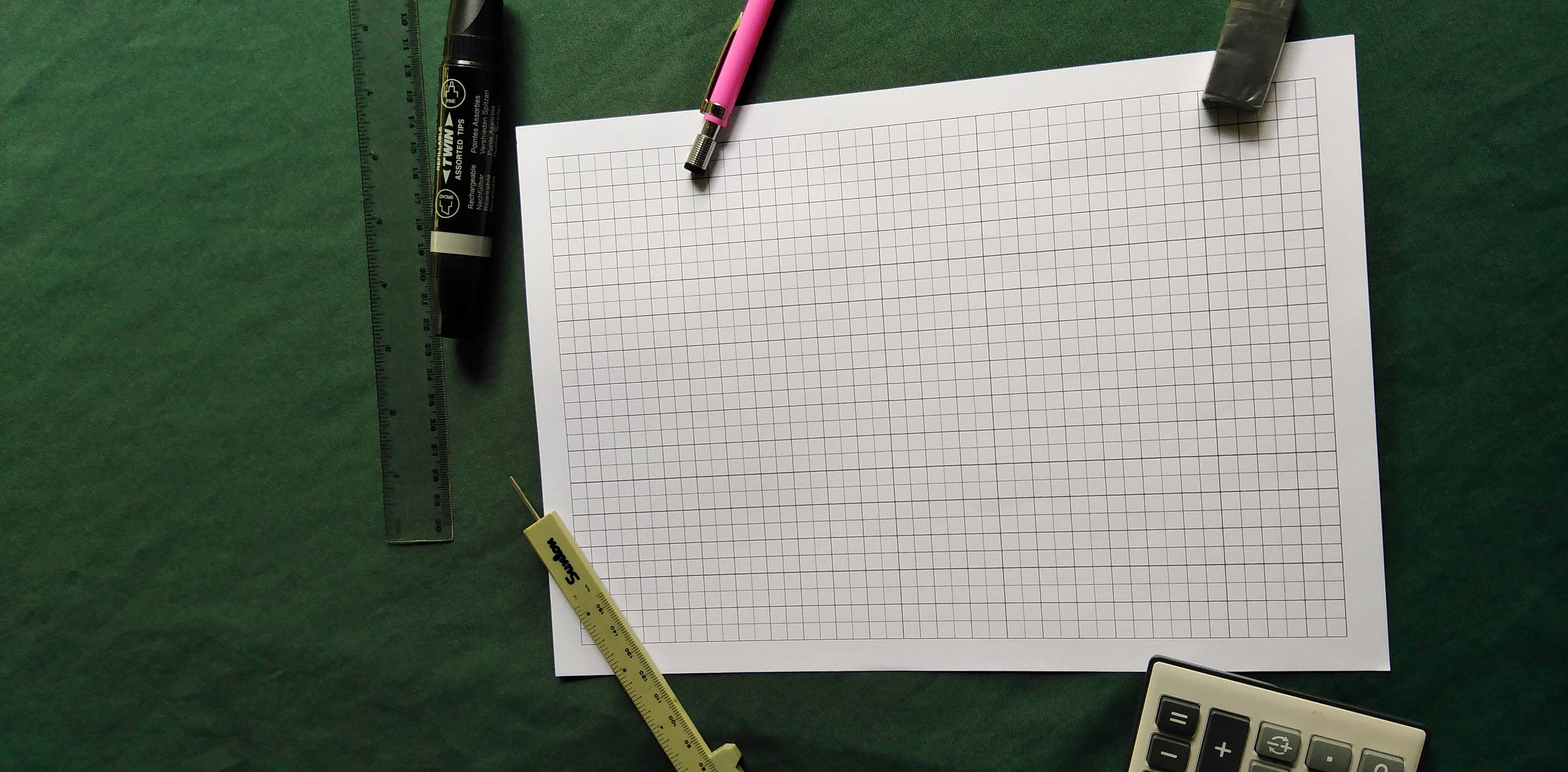 Graph / Blueprint Grid Printable, Graph Printable Grid, Drawing Grid ...
