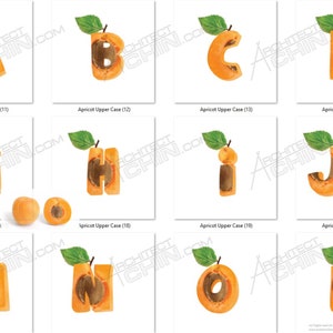 Apricot Font / Letters Alphabet | Alpha Pack Digital Download ...