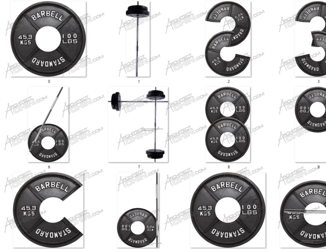 Gym Font, Gym Letters Alphabet, Workout Letters, Barbell Font, Weight ...