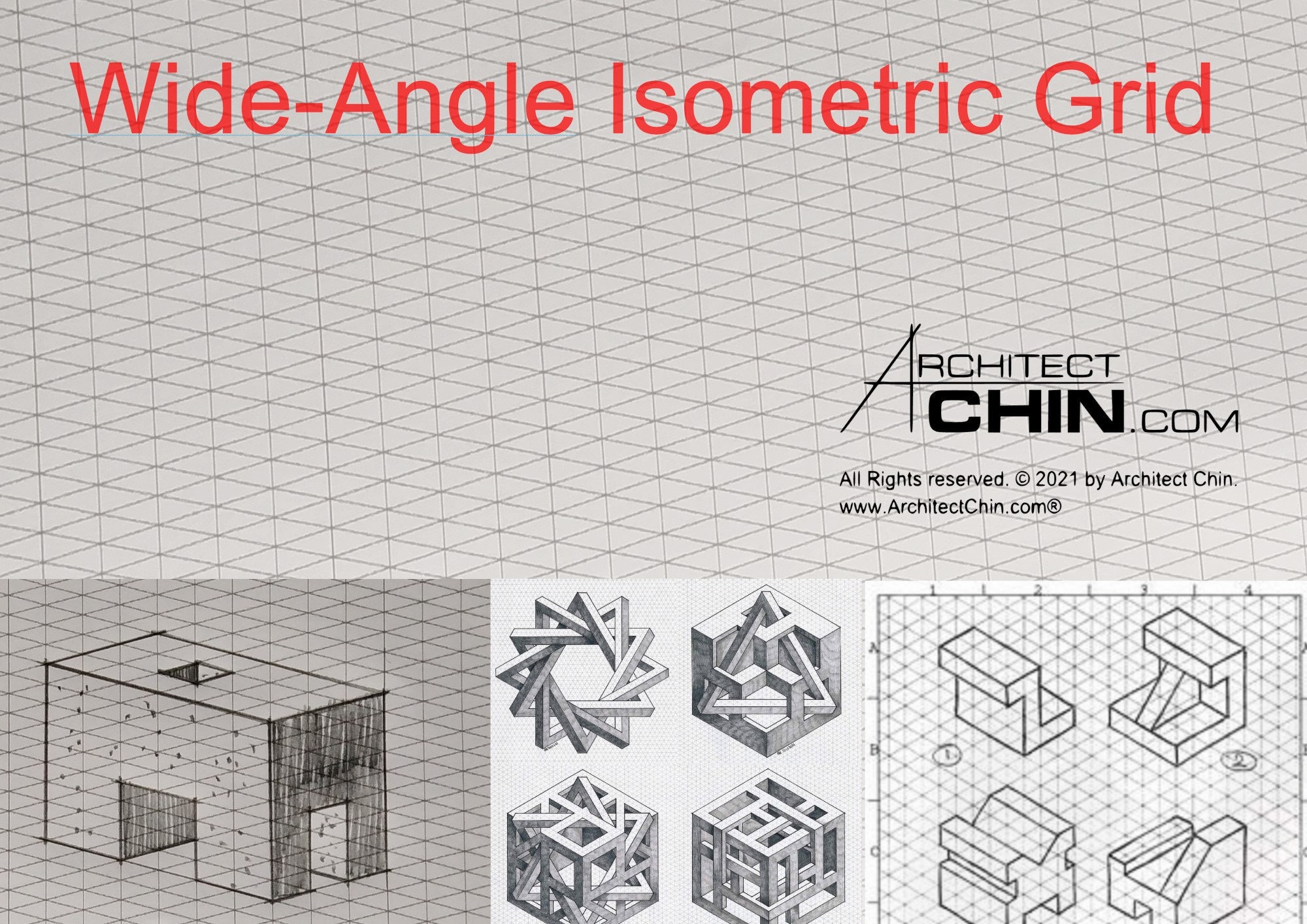 Bundle D: Circular Grid 3D Sketch Grid Golden Ratio Grid - Etsy