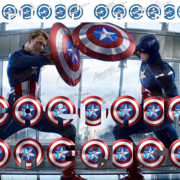 Captain America Alphabet - Etsy