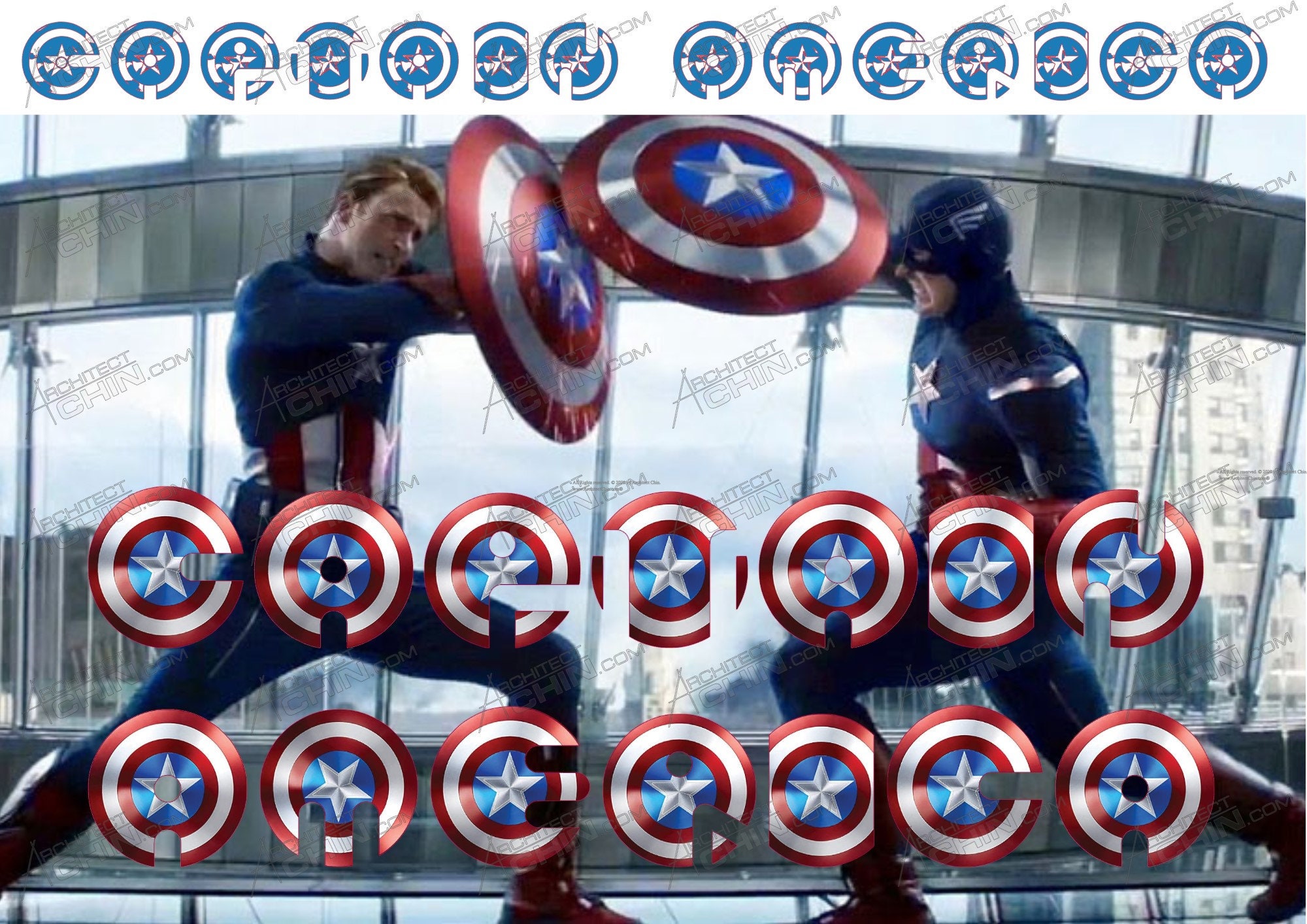 Captain America Schrift, Captain America Buchstaben Alphabet, Digitaler ...