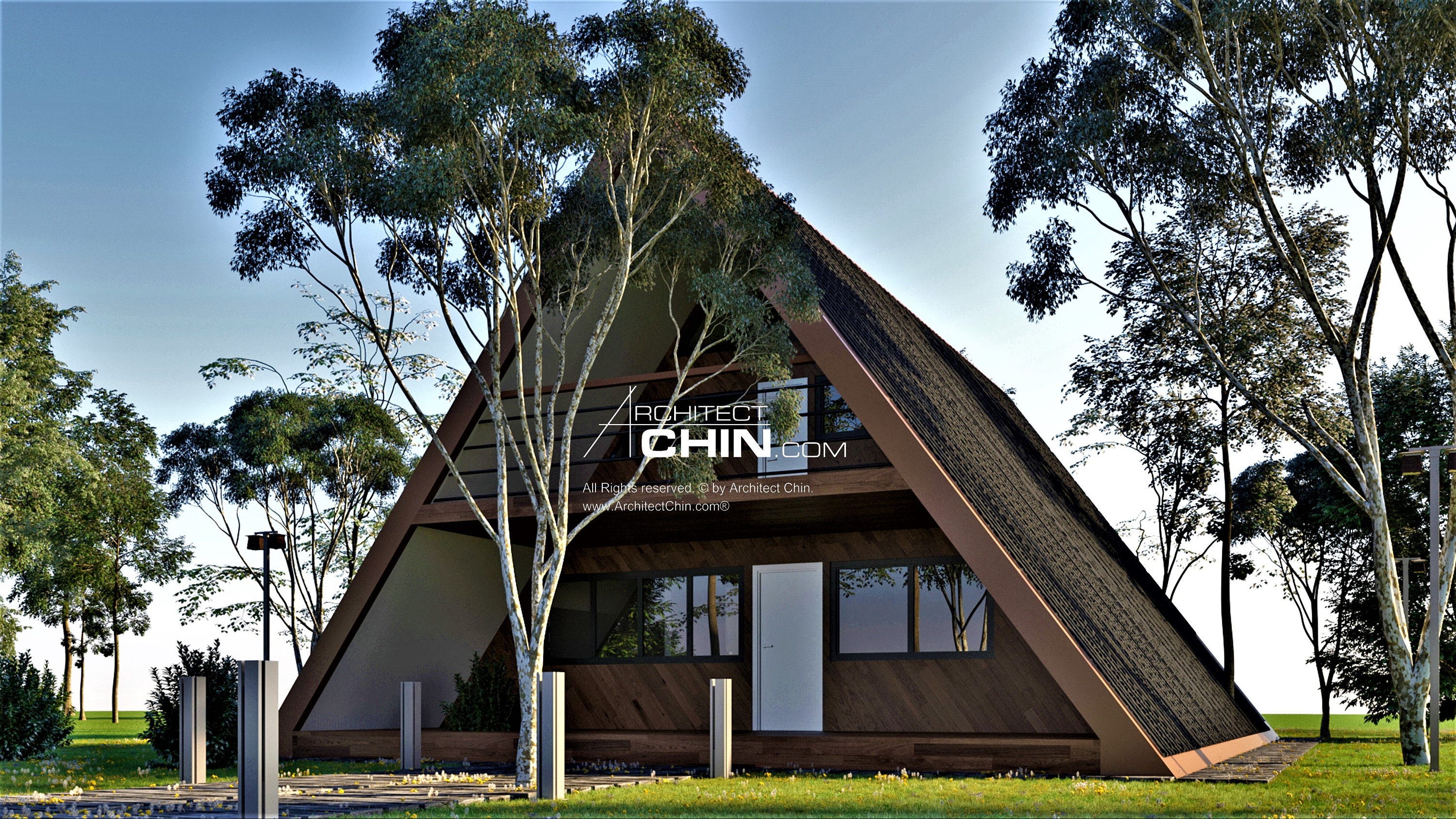 A Frame House DIY House Plan 32 X 54 11600 SF 3 Bed - Etsy UK