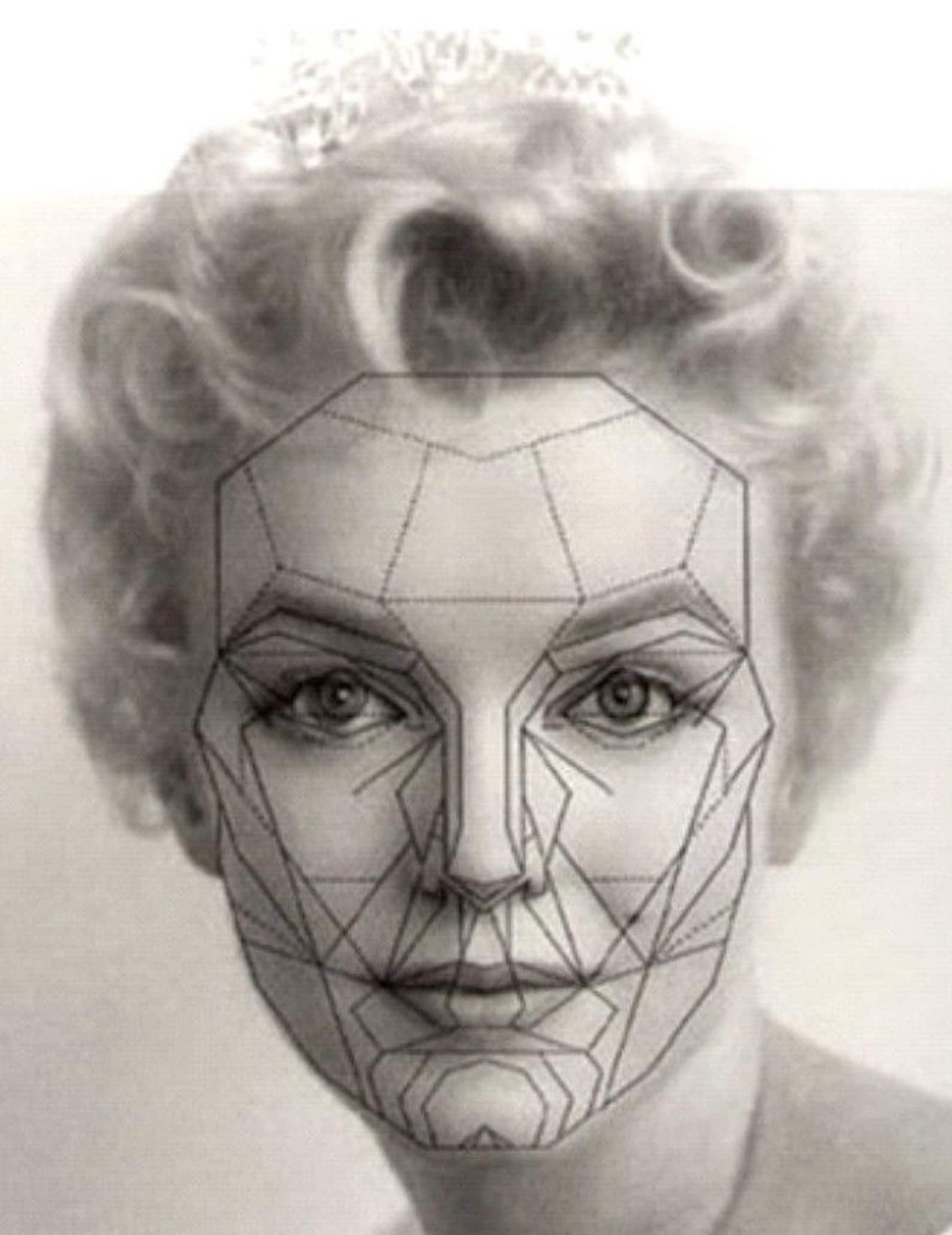 Female Face Template, Female Face Ratio, Female Face Grid, Front Face ...