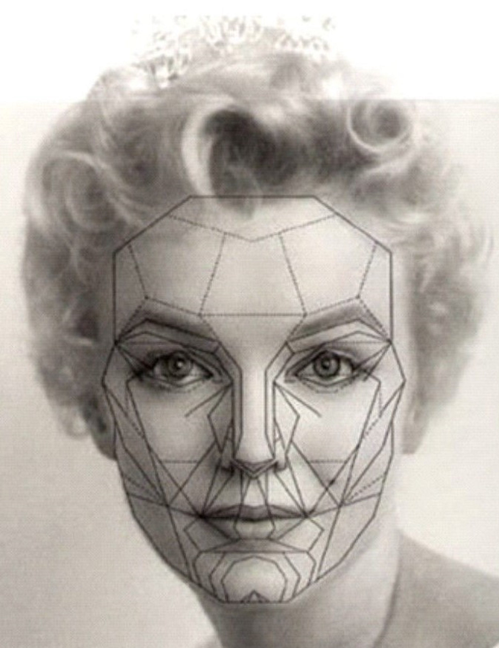 Female Face Template, Female Face Ratio, Female Face Grid, Front Face ...