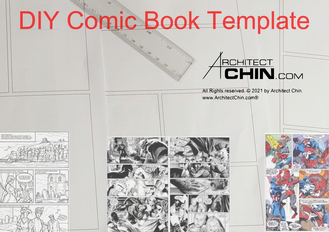 DIY Comic Book Printable Template Comic Book Printable Grid - Etsy
