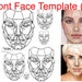 Female Face Template, Female Face Ratio, Female Face Grid, Front Face ...