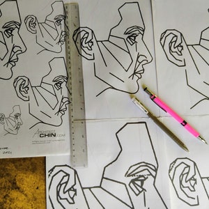 Male Face Template, Male Face Ratio, Male Face Grid, Side Face Template ...