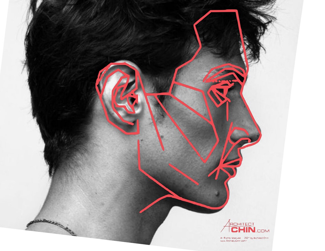Male Face Template, Male Face Ratio, Male Face Grid, Side Face Template ...