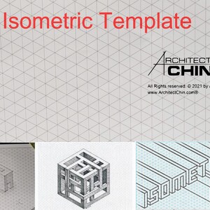 Bundle C: 3 Point Perspective, Sphere Grid, Isometric A Grid, Quadrille ...