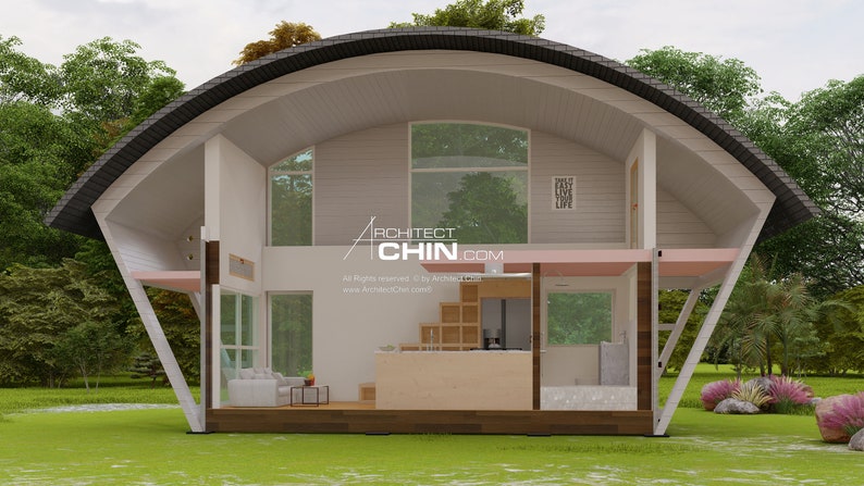 Container Cabin Plan 8' X 20' 256 SF 2 Levels - Etsy