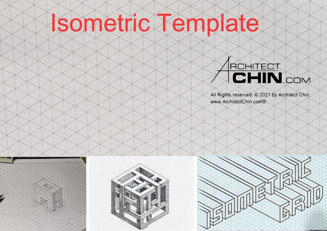 Isometric Grid Printable Template, Isometric Printable Grid, Drawing ...