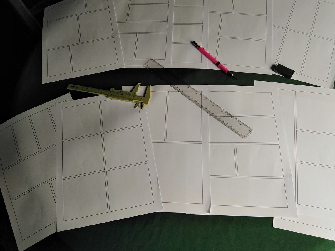 DIY Comic Book Printable Template Comic Book Printable Grid - Etsy