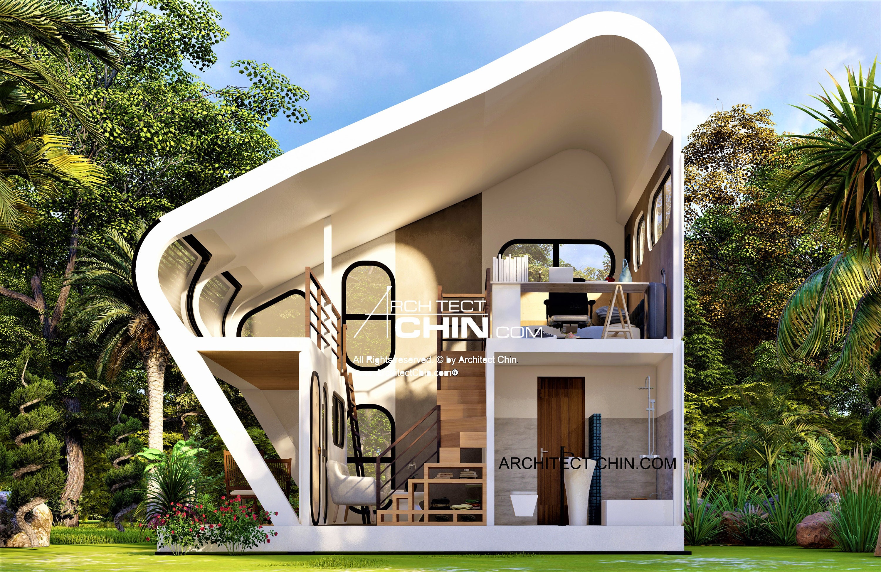 Mobile Home Caravan Cottage Plan 16' X 22'x 24 H - Etsy Canada