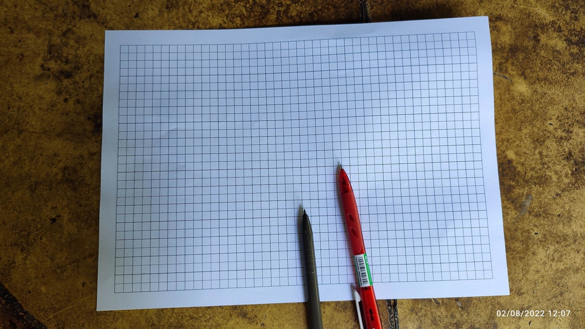 Quadrille Grid Printable Template Printable Grid Drawing - Etsy