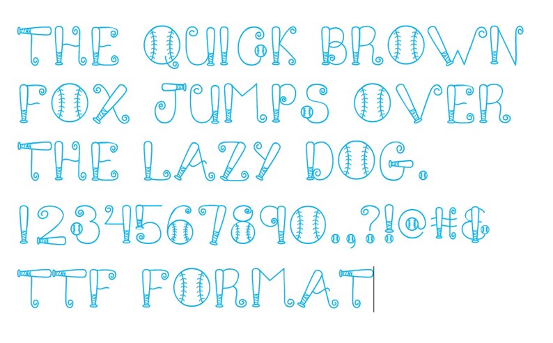 Baseball Font, Baseball Letters Alphabet, Sports Font, Sports Letters ...