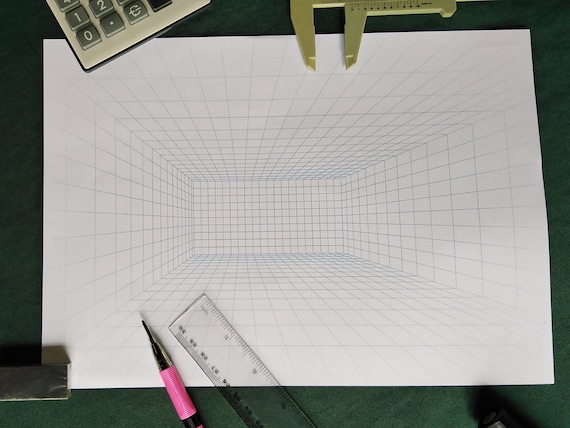 One point perspective grid store