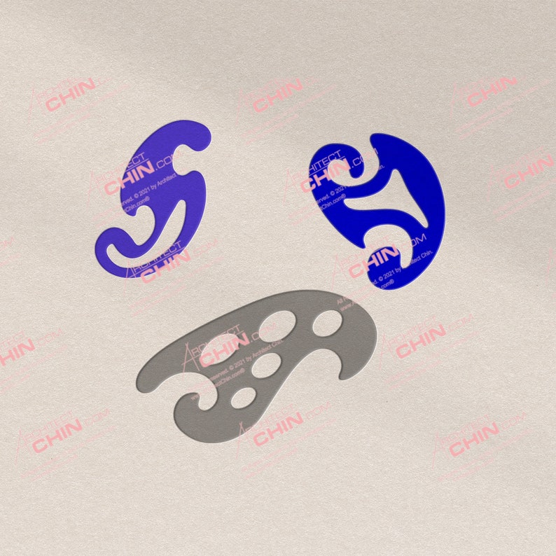 French Curves, 21 Pieces Curve Rulers, Templates, Printable, Drawing ...