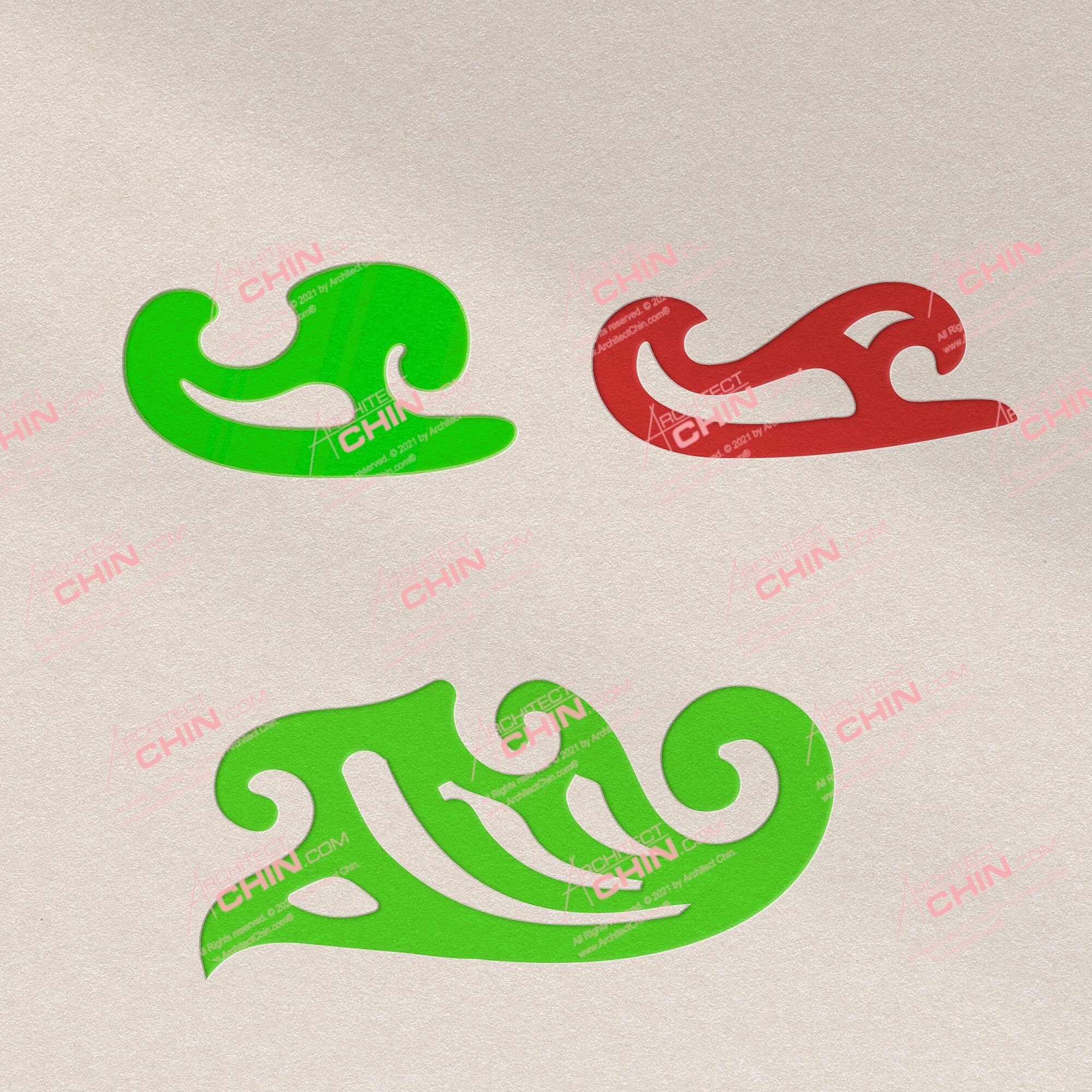 French Curves, 21 Pieces Curve Rulers, Templates, Printable, Drawing ...