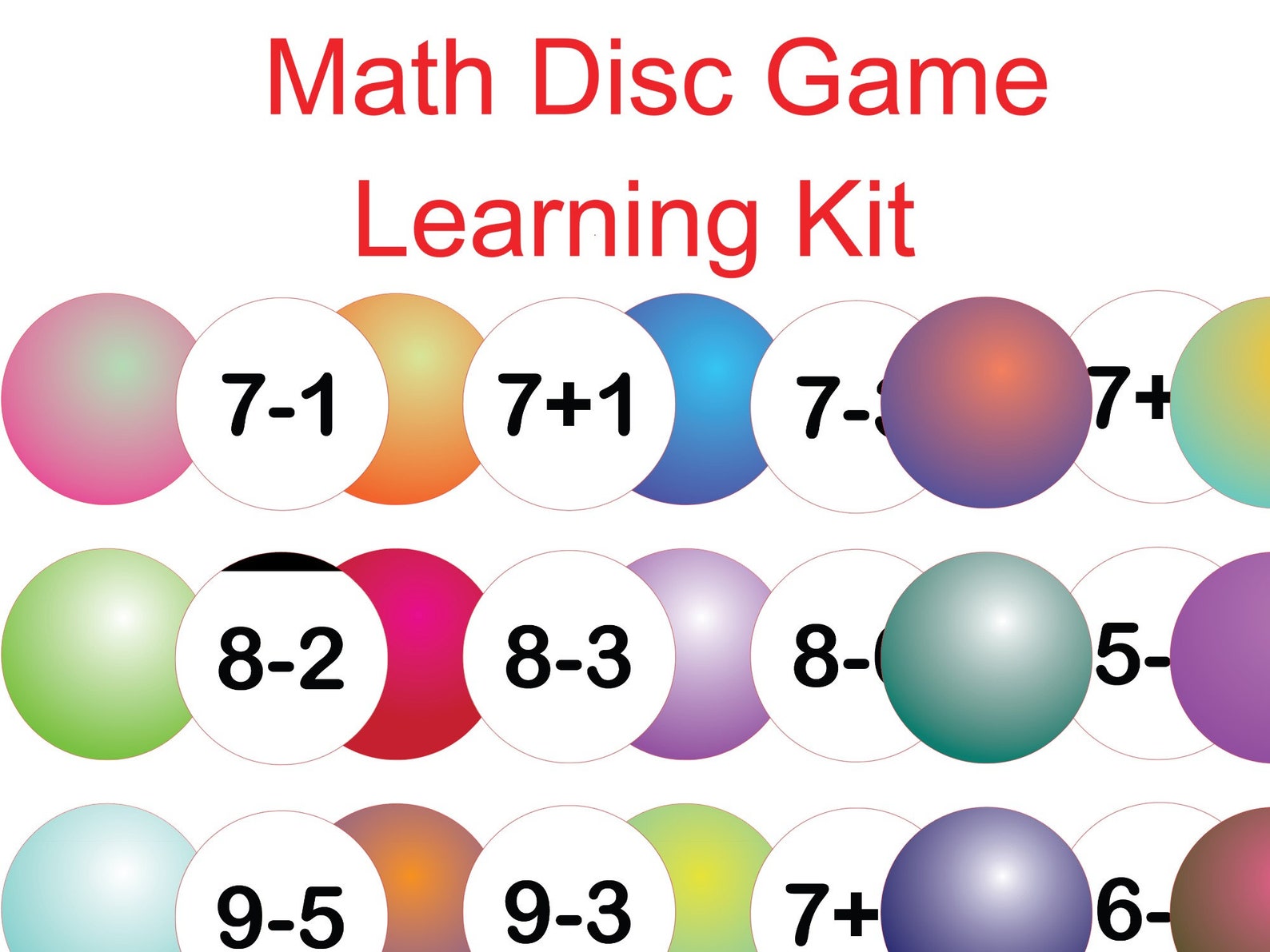 Math Games for Kids, Math Fun Game, Add & Subtract, 100 Pieces, Age 6 ...
