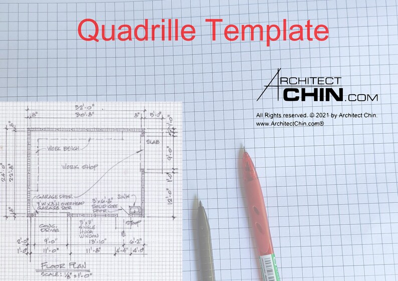 Quadrille Grid Printable Template (PNG, PDF, JPG) - Etsy