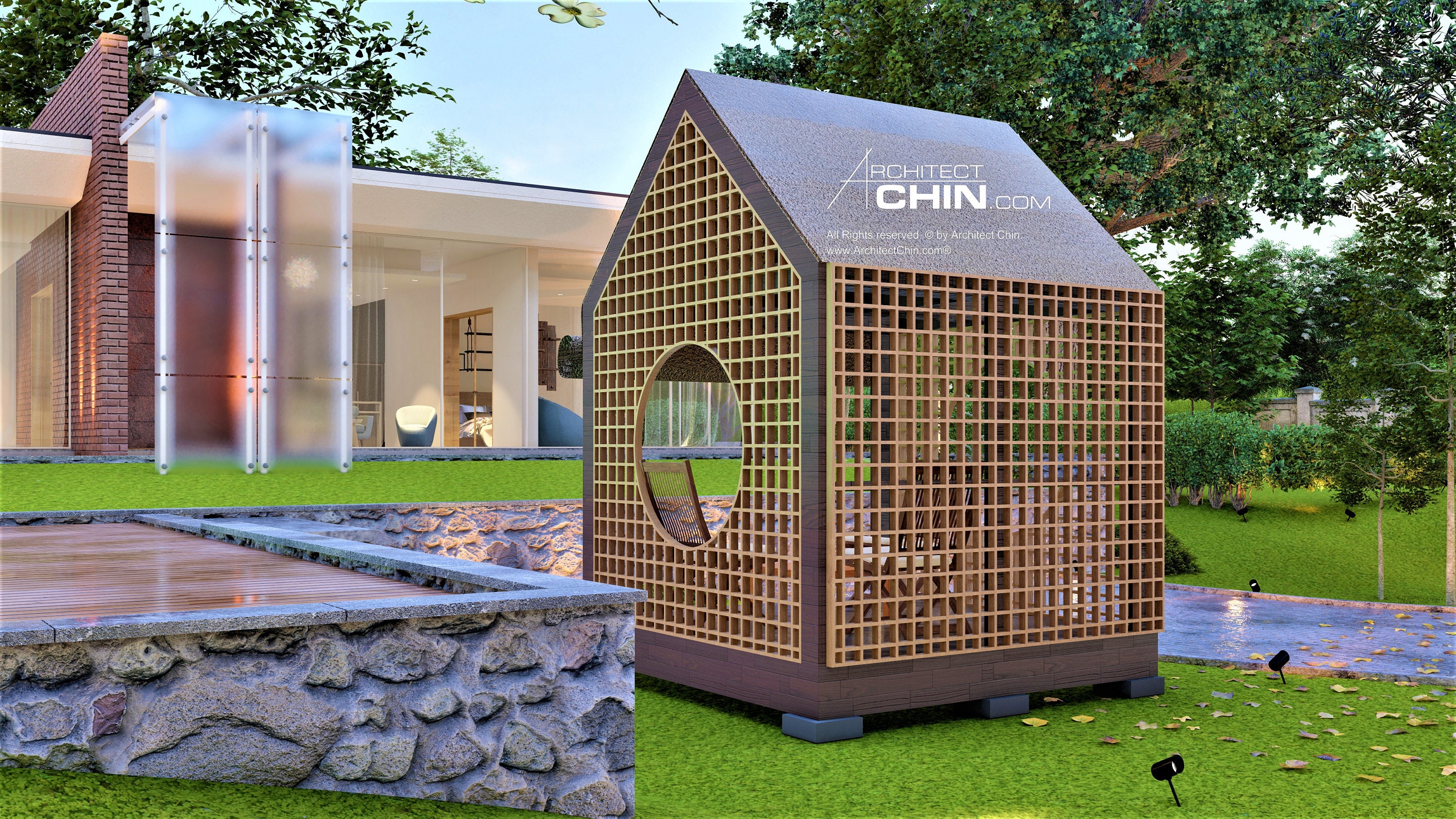 Cabana Plan, 8’W X (8’ to 16’) L X 12’H, 64 to 128 SF, Gazebo Plan ...