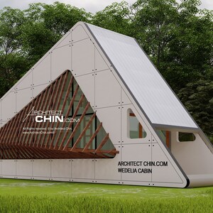 Container Cabin Plan, 8' X 20', 284 SF, 2 Loft Beds, Cabin Plan, Office ...