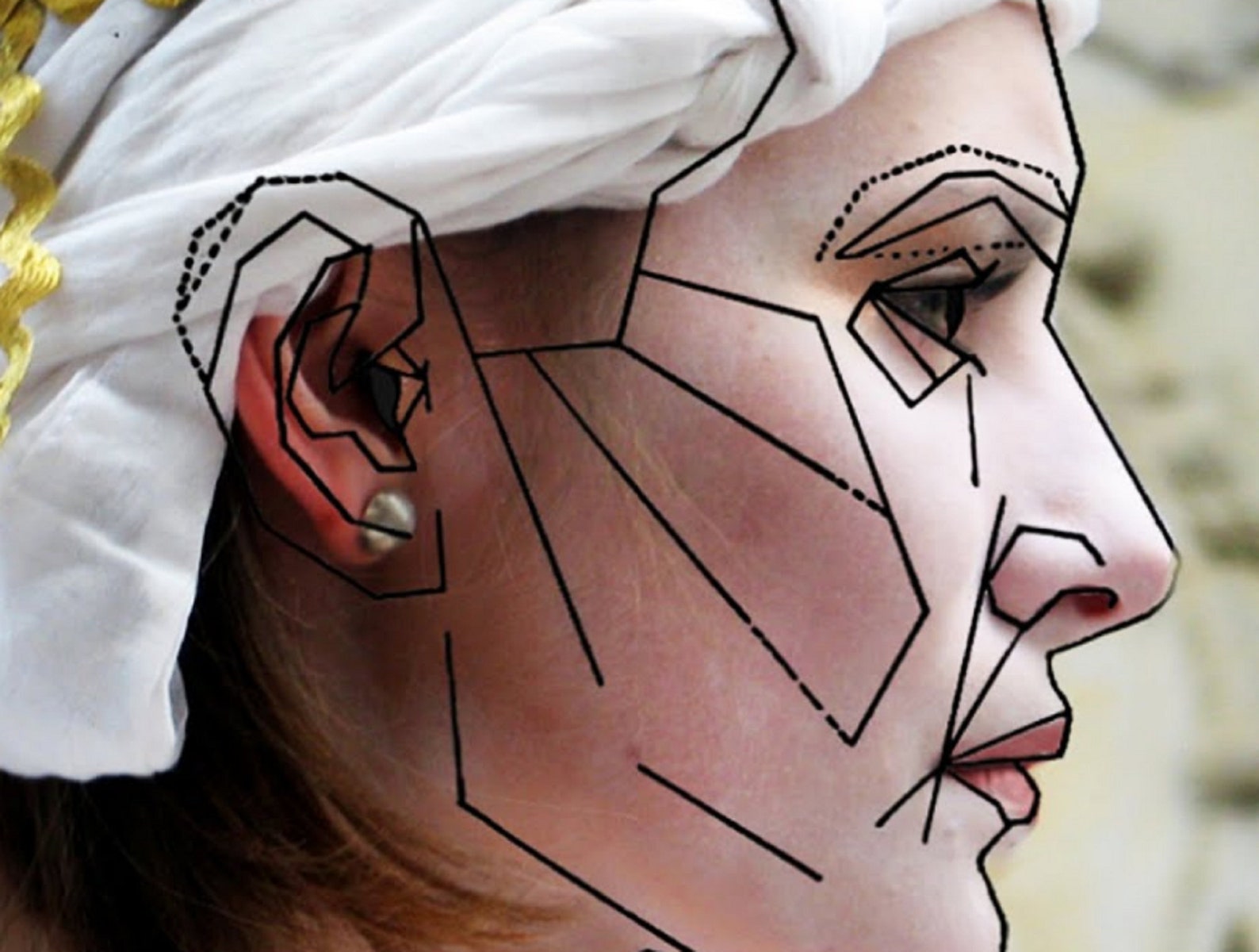 Female Face Template, Female Face Ratio, Female Face Grid, Side Face ...