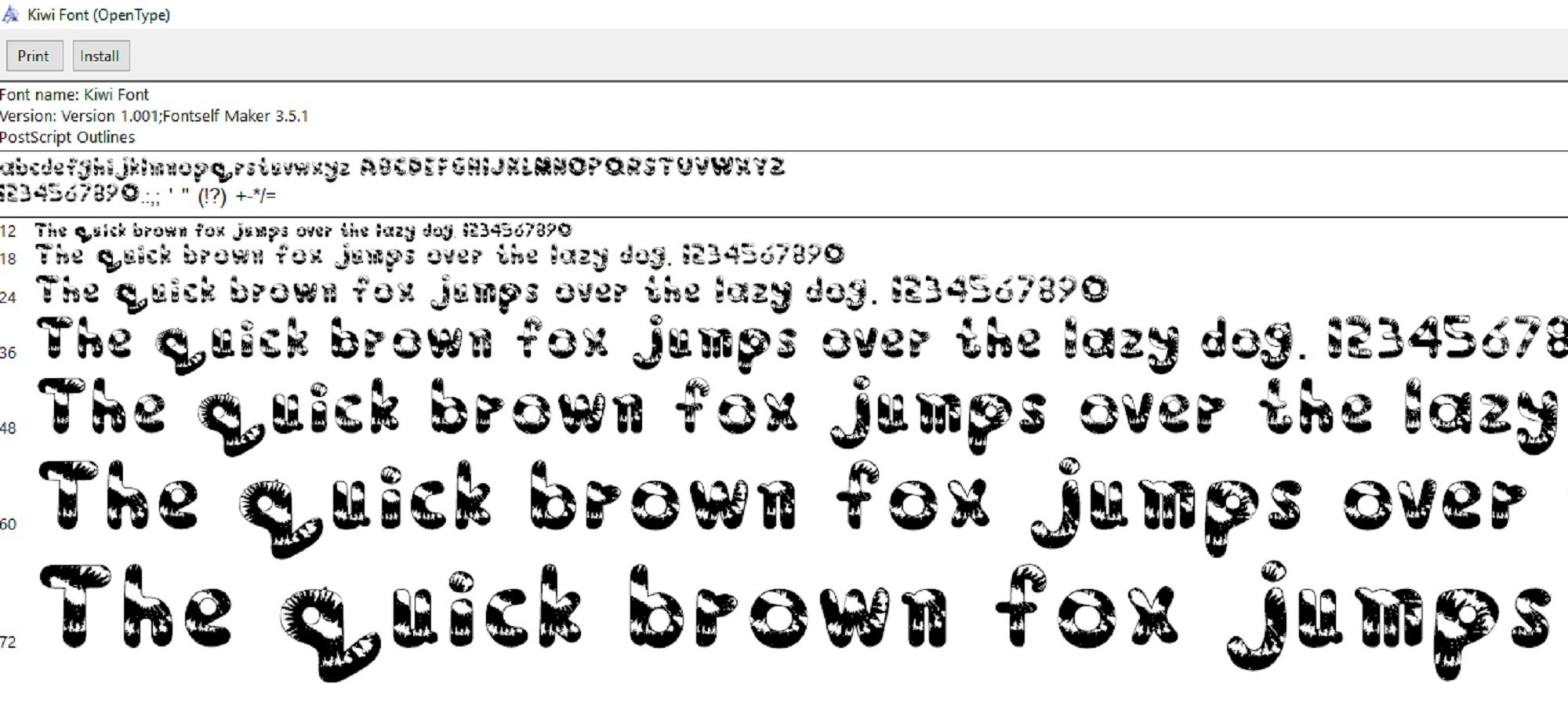 Kiwi Font / Letters Alphabet | Alpha Pack Digital Download | Printable ...