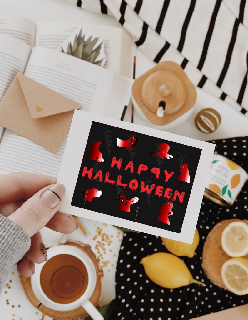 Happy Halloween Red Printable / PNG / SVG | Digital Download / Clip Art ...