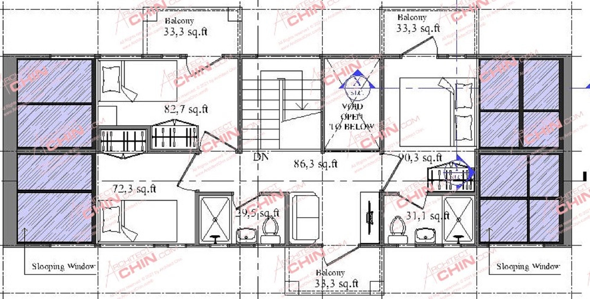 Tiny House Plans, 24' X 48', 1,024 SF, 3 Beds, Tiny House, Cabin Plans ...