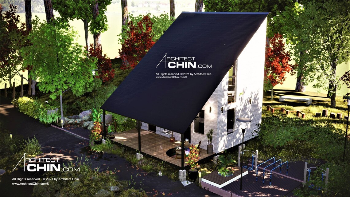 Tiny House Plans, 24’ X 26’, 576 SF, 1 Bed,, Tiny House, Cabin Plans ...