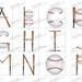 Baseball Font, Baseball Letters Alphabet, Sports Font, Sports Letters ...