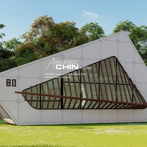 Container Cabin Plan, 8' X 20', 284 SF, 2 Loft Beds, Cabin Plan, Office ...