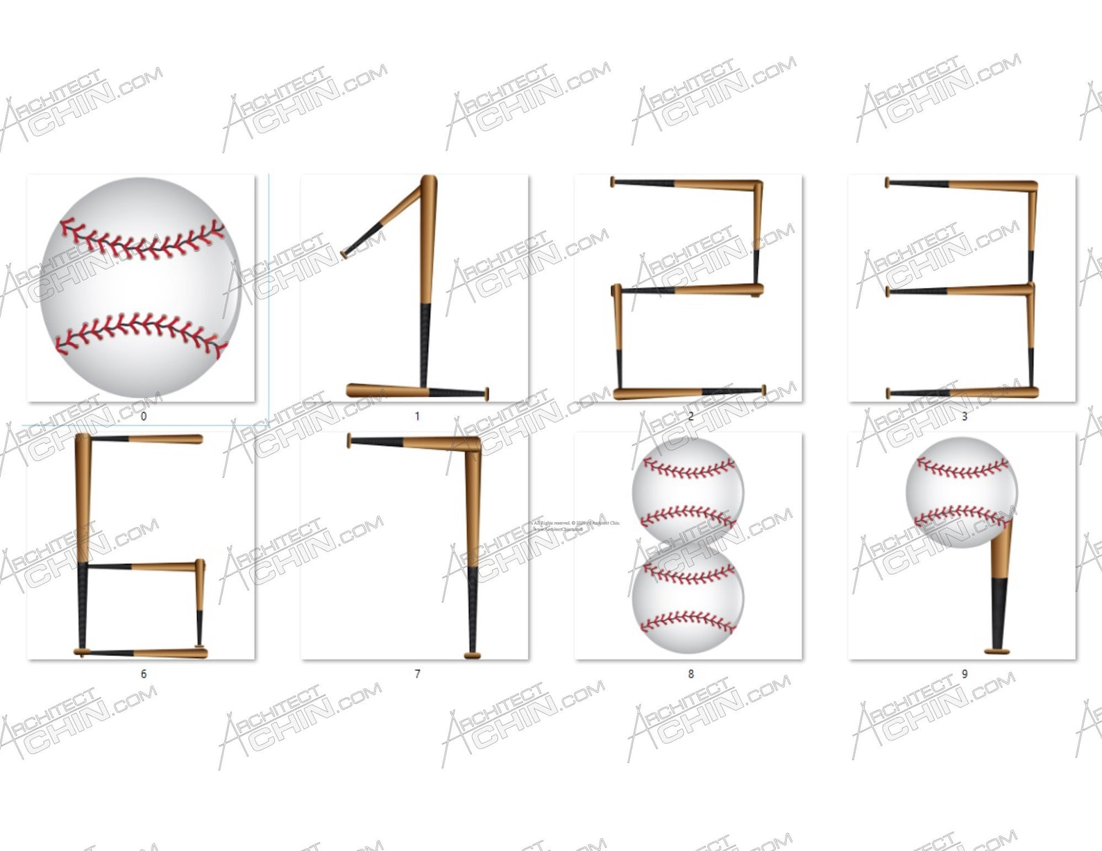 Baseball Font, Baseball Letters Alphabet, Sports Font, Sports Letters ...