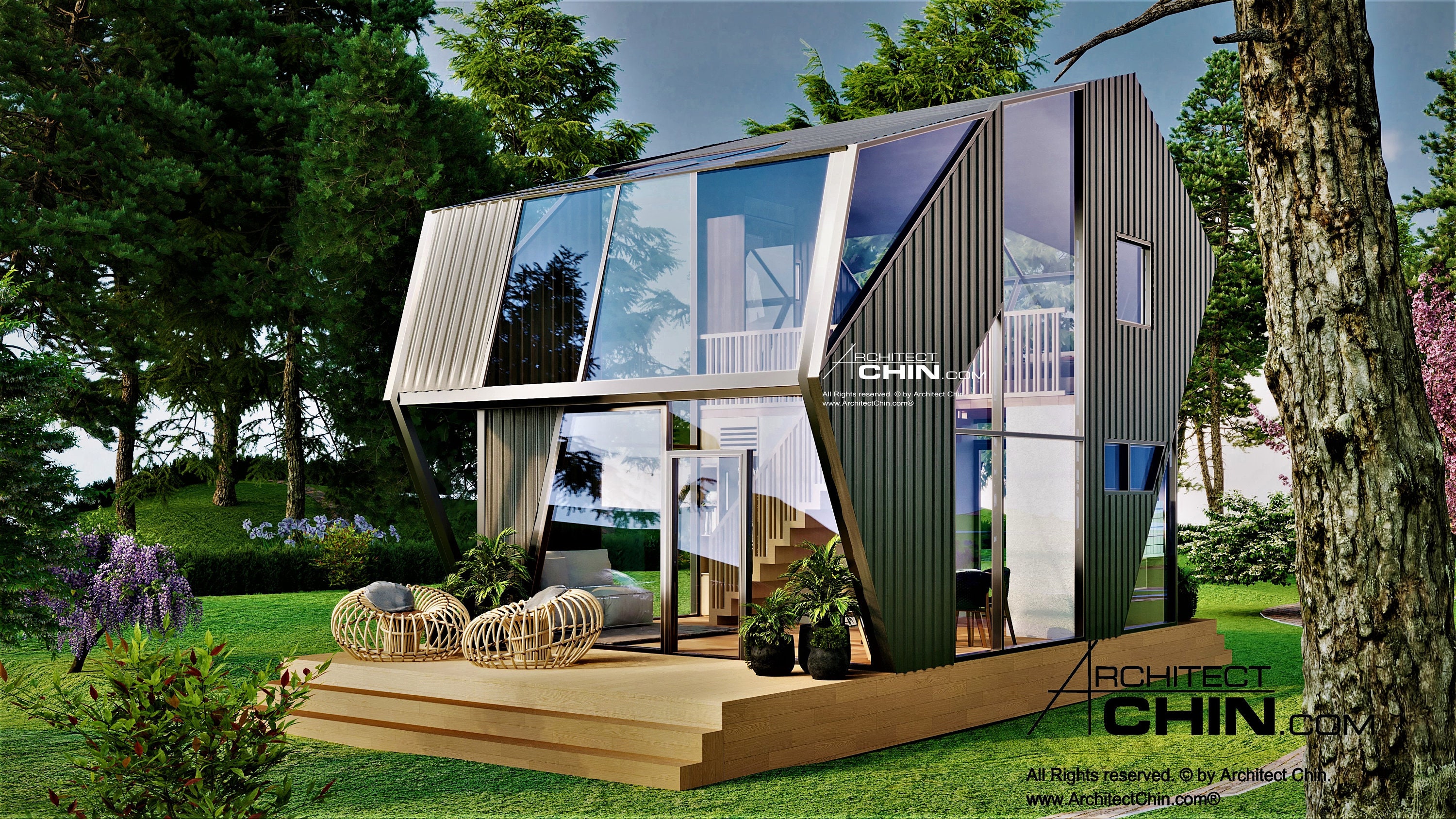 Cottage Plan, 16' X 32', 448 SF, 1 Loft Bed, Cabin Plan, Tiny House ...