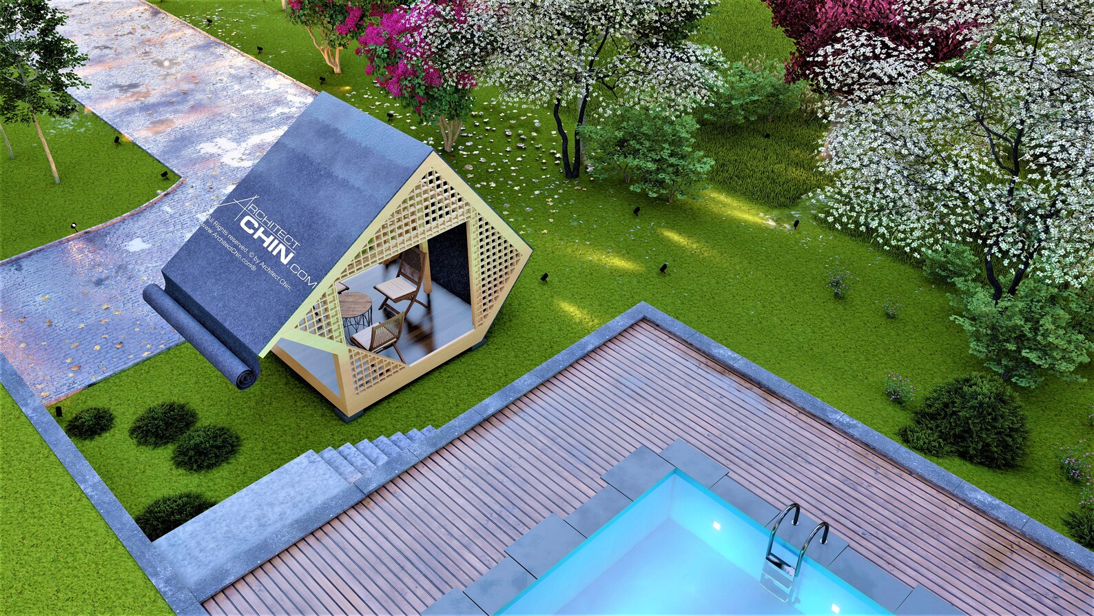 Diamond Cabana Plan, Modern Gazebo (digital Download) - Etsy