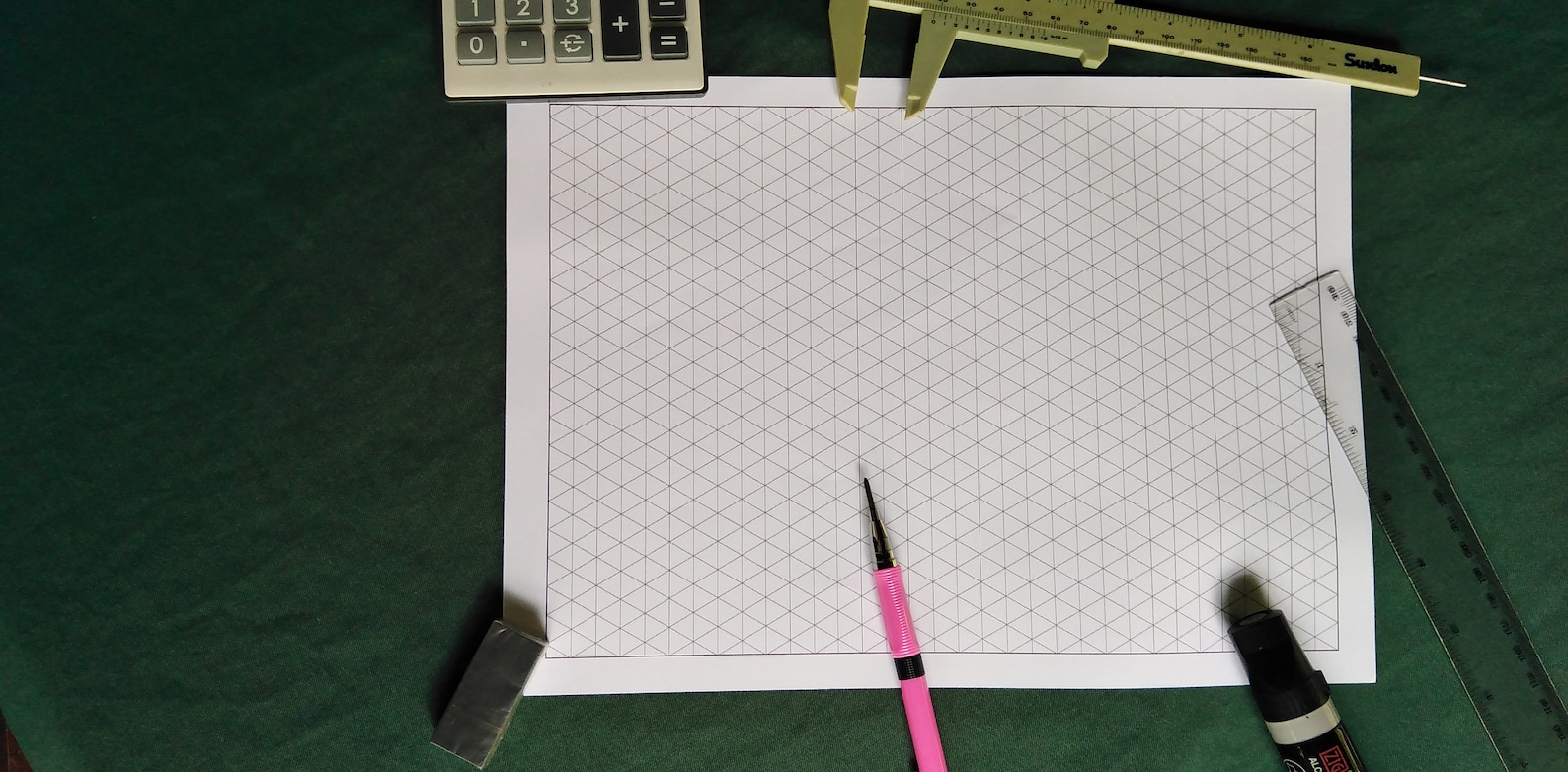 Isometric Grid Printable Template, Isometric Printable Grid, Drawing ...