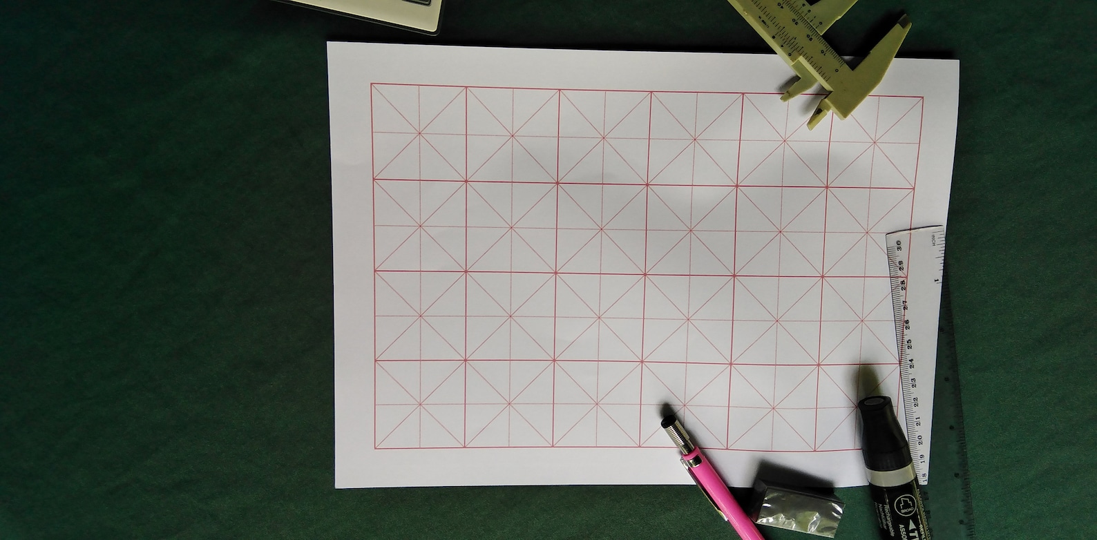 Chinese Calligraphy Grid Printable, Chinese Writing Printable Grid ...