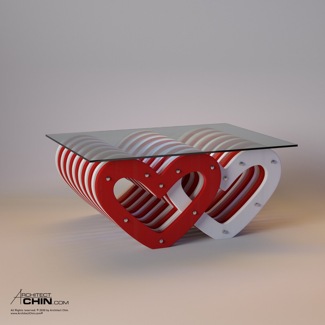 Heart Shape Plywood Coffee Table Furniture Blueprints Coffee - Etsy