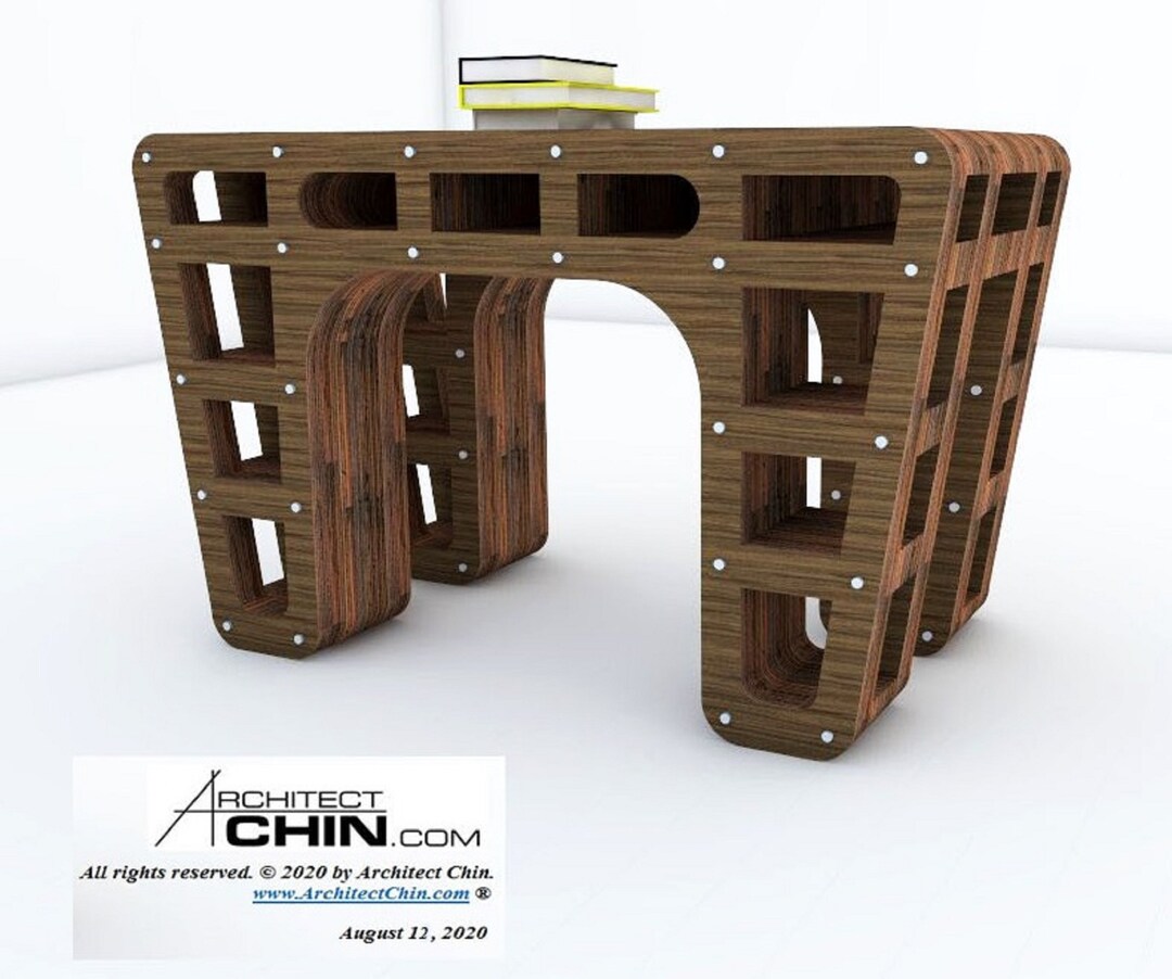 Parametric Plywood Table Plan, Furniture Blueprints, Shelf Plans ...