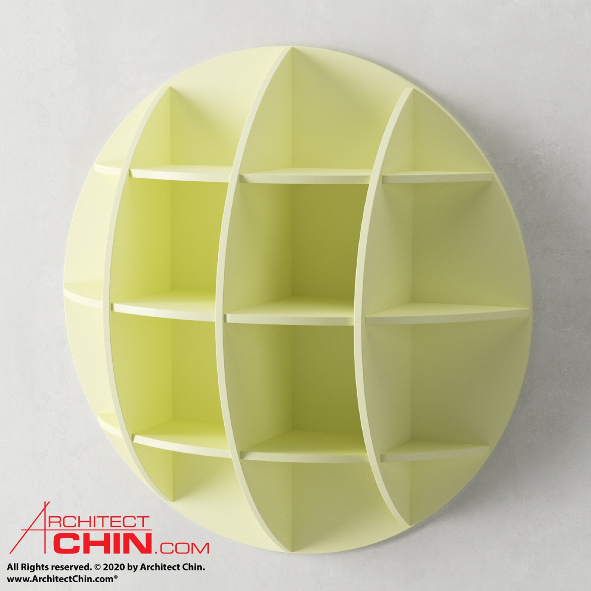 Plywood Sphere Shelf Plan Furniture Blueprints Ping Pong | Etsy