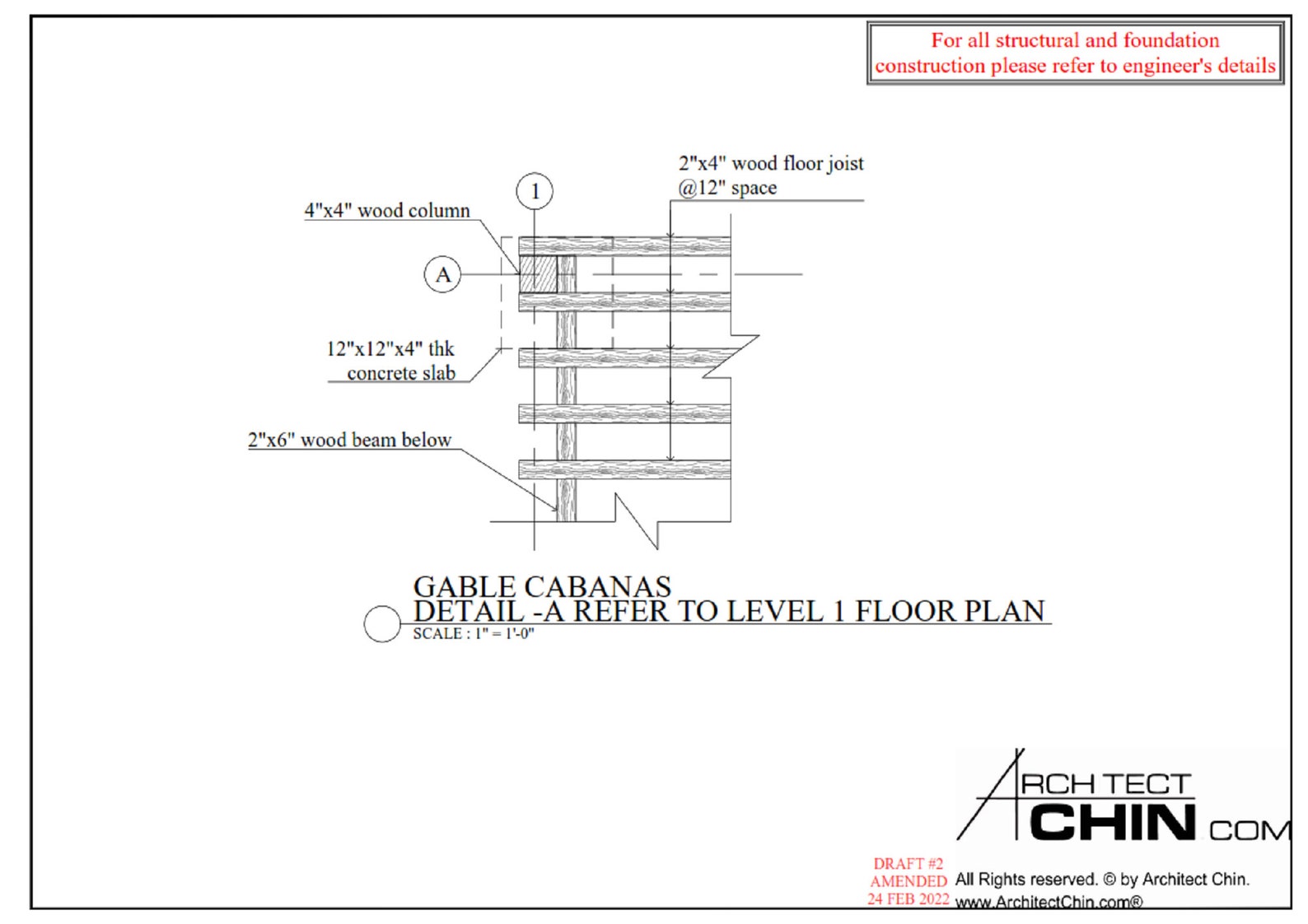 Cabana Plan, 8’W X (8’ to 16’) L X 12’H, 64 to 128 SF, Gazebo Plan ...