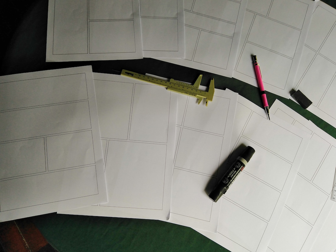 DIY Comic Book Printable Template Comic Book Printable Grid - Etsy