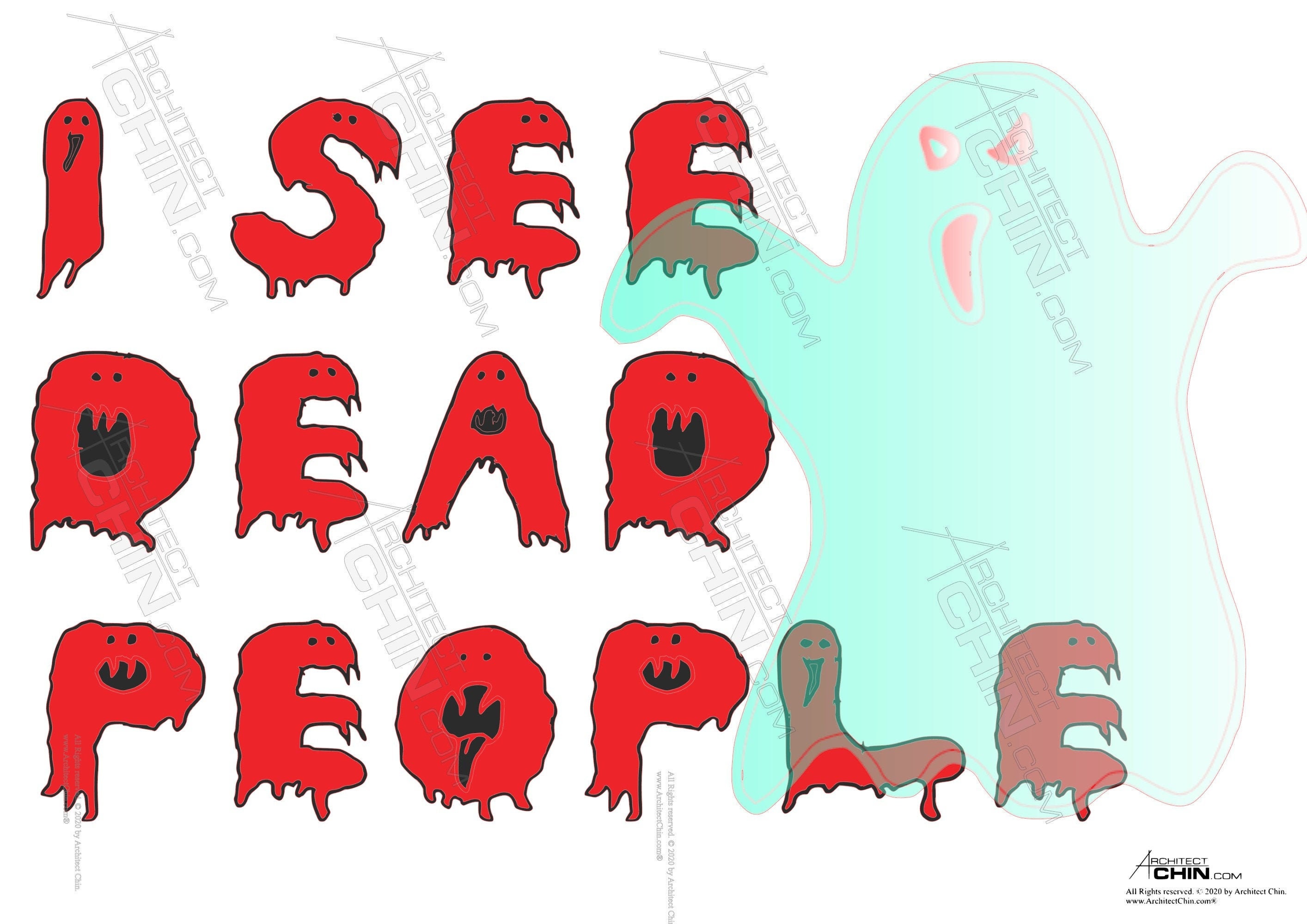 I See Dead People Printable | Halloween PNG SVG (digital Download) - Etsy