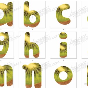 Kiwi Font / Letters Alphabet | Alpha Pack Digital Download | Printable ...