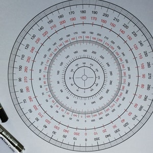 Protractors, Ruler, Geometry, Templates, Stencil, Printable, Drawing ...