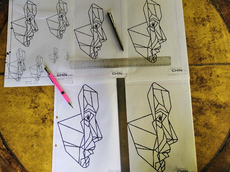 Female Face Template, Female Face Ratio, Female Face Grid, Side Face ...